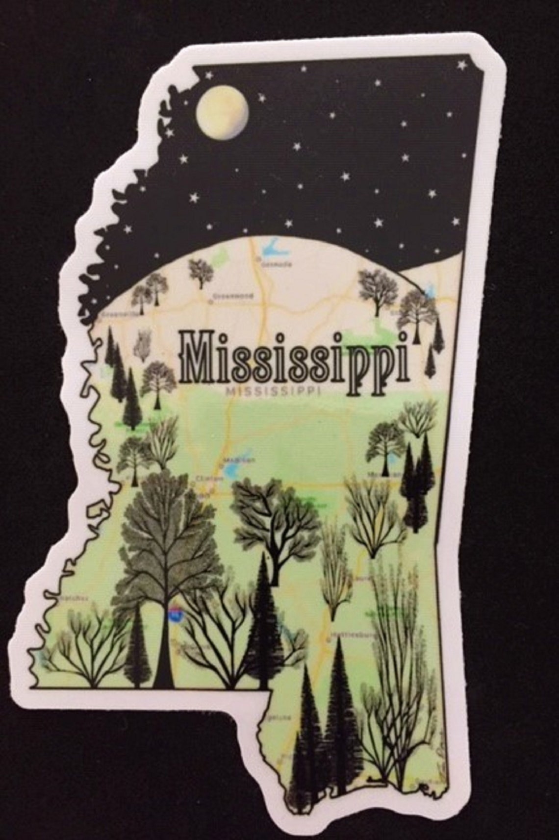 Mississippi Sticker Mississippi State of Mississippi - Etsy