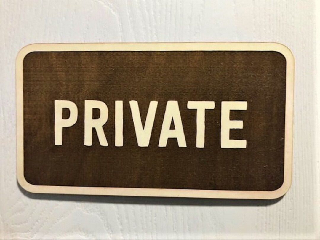 Private Sign, Custom Private Sign, Wood Private Sign, Private Signs ...