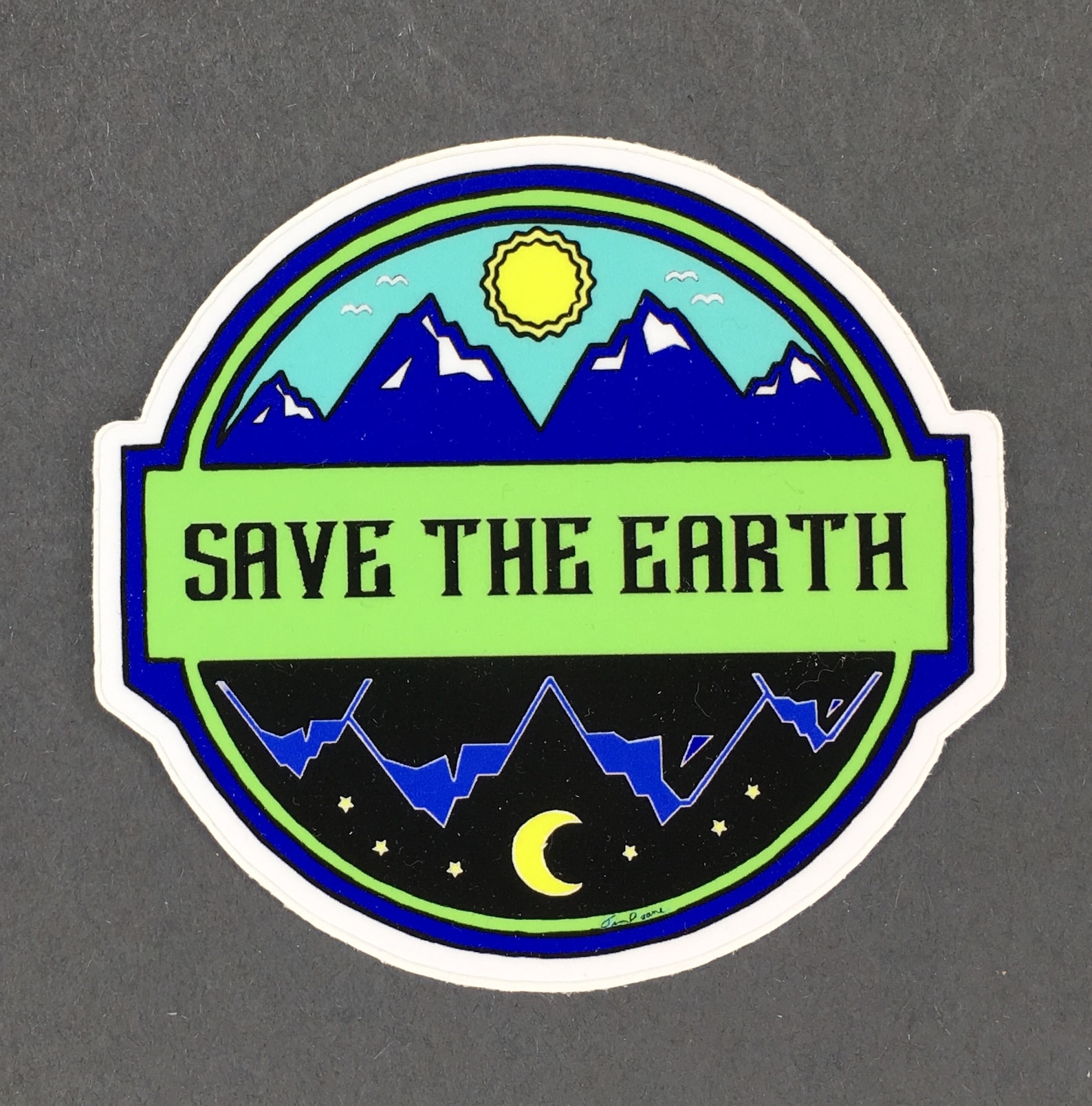 Save the Earth Sticker Earth Stickerclimate Change Sticker - Etsy
