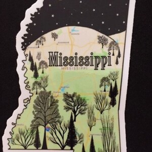 Mississippi Sticker, Mississippi, State of Mississippi, Mississippi ...