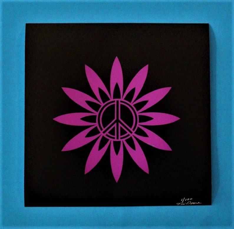 Peace Sign Art Print Peace Print Peace Sign Art Peace Art | Etsy