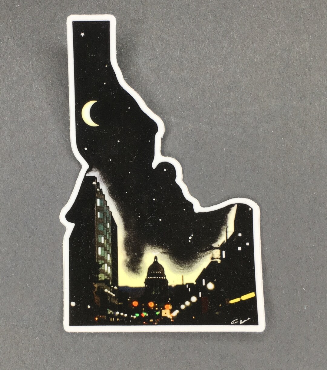 005, Idaho State Capital Sticker, Boise Sticker, Idaho Bumper Sticker ...