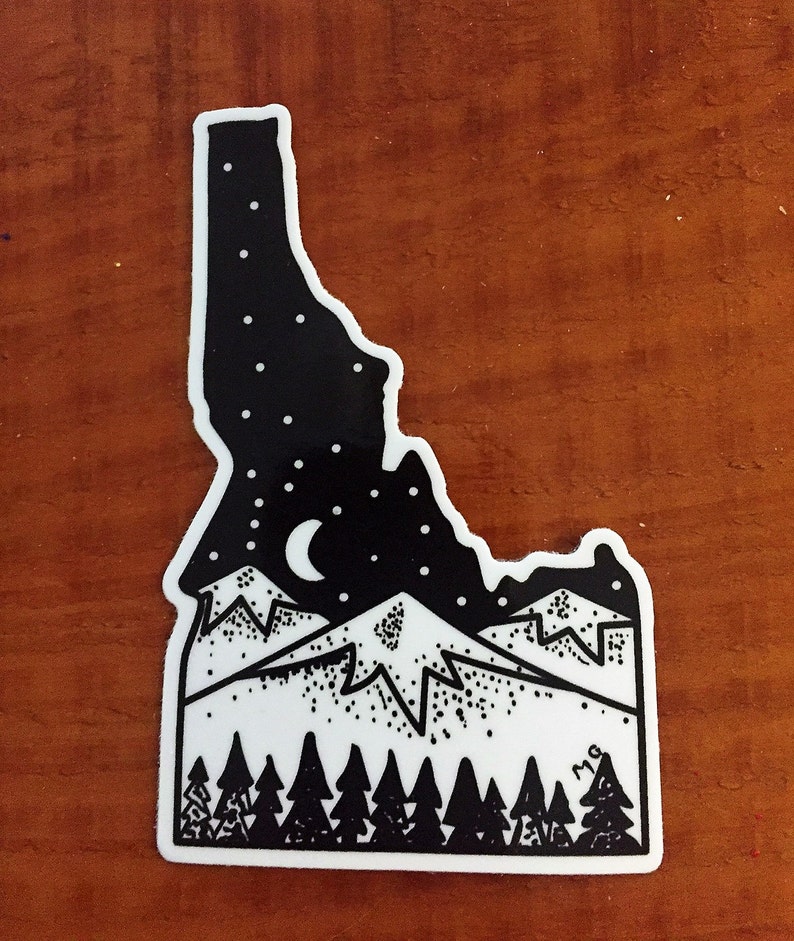 009, Idaho Sticker, Idaho, State of Idaho, Idaho Art, Idaho Car Sticker ...