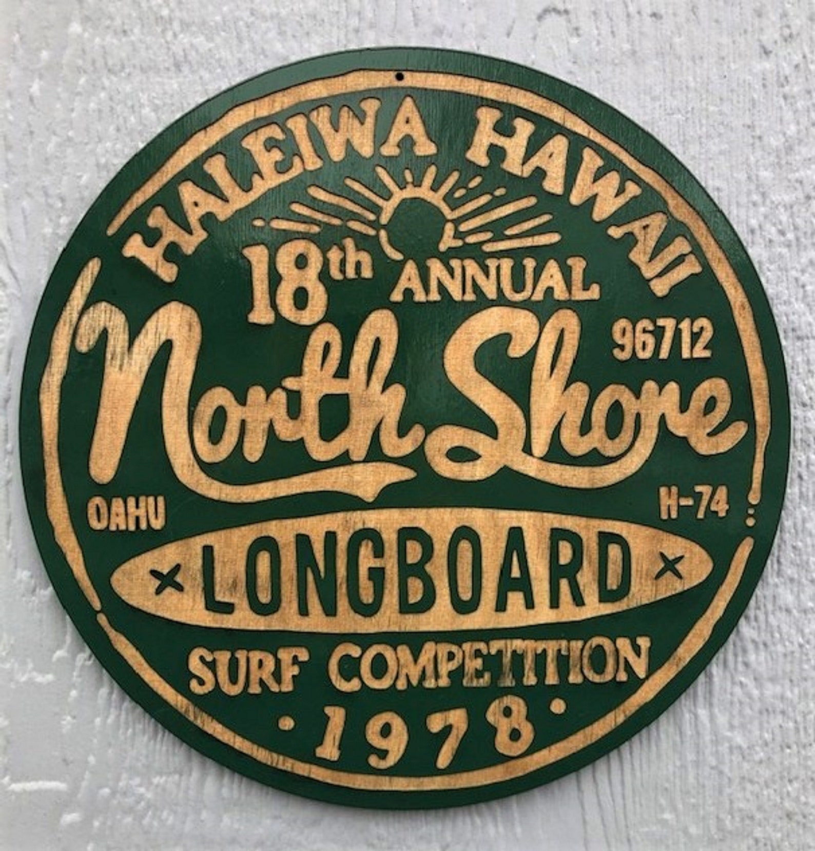 Hawaii Sign, Hawaiian Sign, Surf Sign, Longboard Sign, Beach Sign, Oahu ...