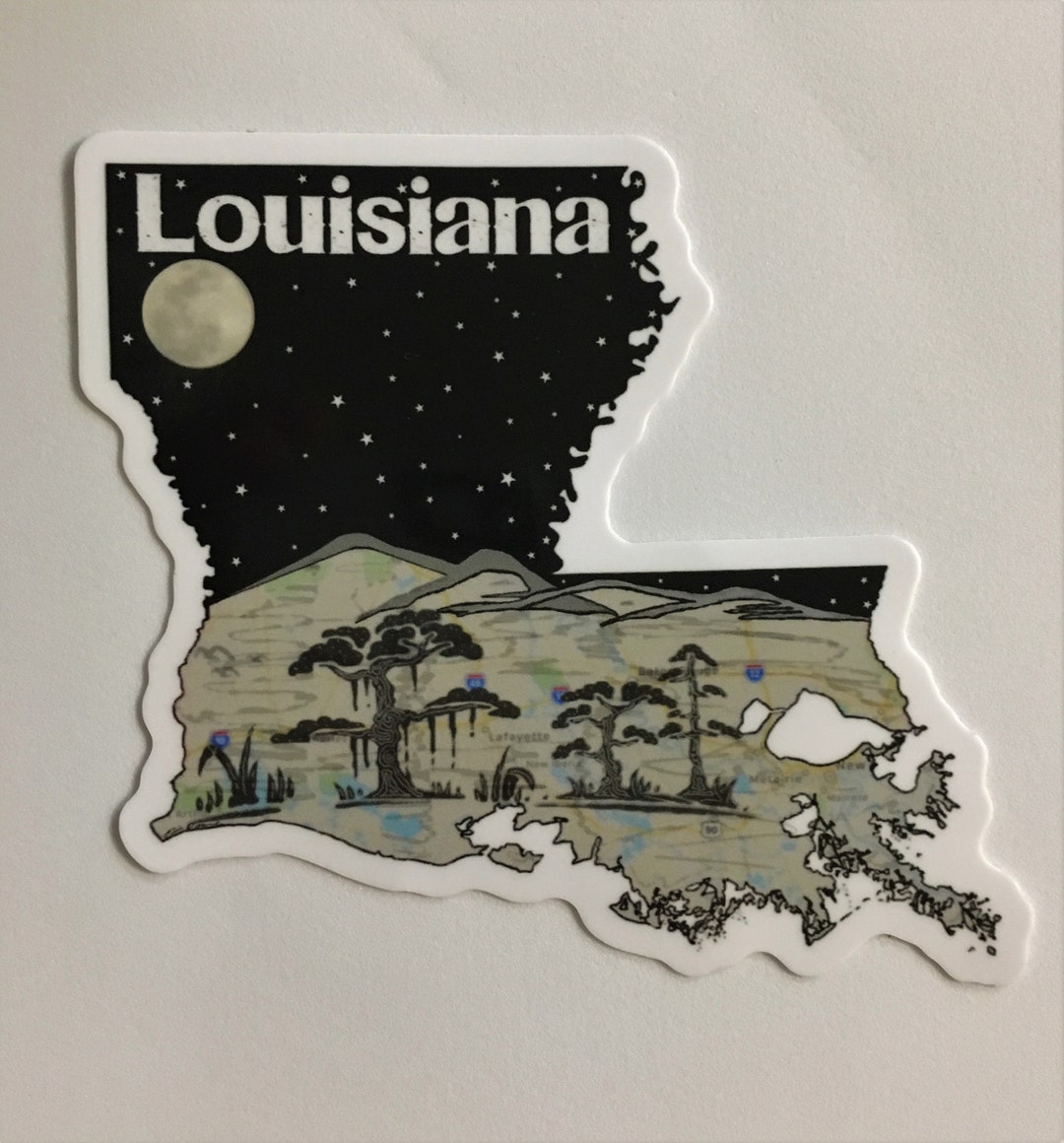 Louisiana, Louisiana Sticker , State of Louisiana, Louisiana Gift, New ...