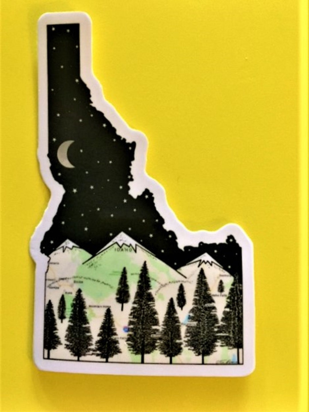 020, Idaho Map Sticker, Idaho Sticker, Idaho, State of Idaho, Idaho Art ...
