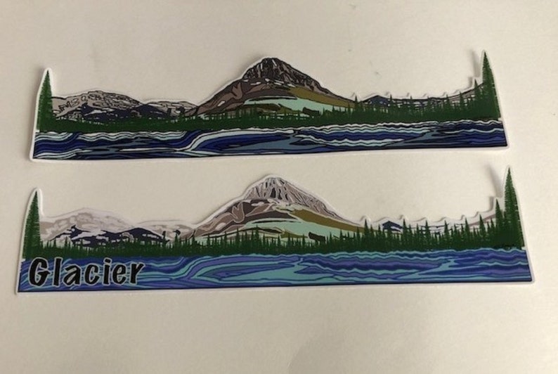 Hydro Flask Wrap Hydro Flask Sticker Glacier Sticker - Etsy