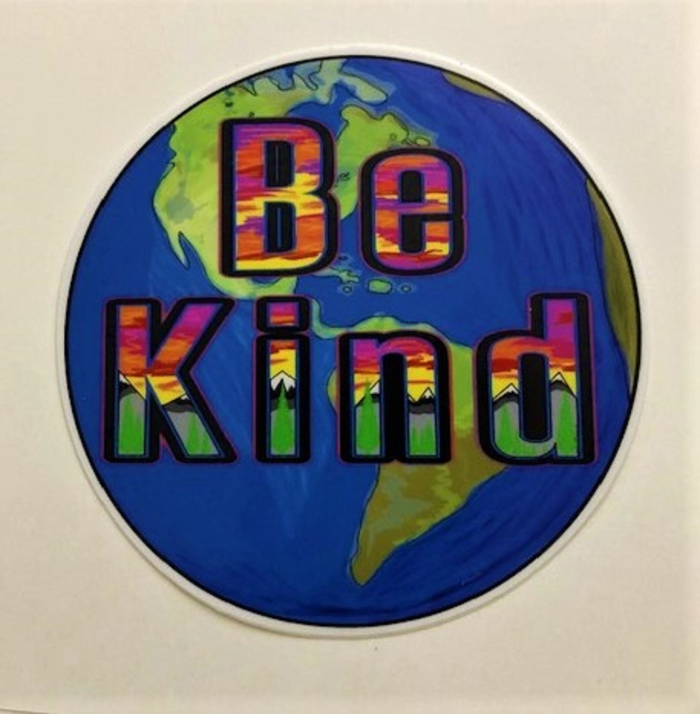 Be Kind Sticker, Be Kind, Earth Sticker, Earth Day Sticker, Earth Day ...