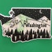 Washington Sticker, Washington Bumper Sticker, Pacific Northwest ...