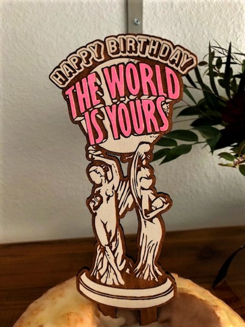 The World is Yours Cake Topper Scarface Cake Topper - Etsy