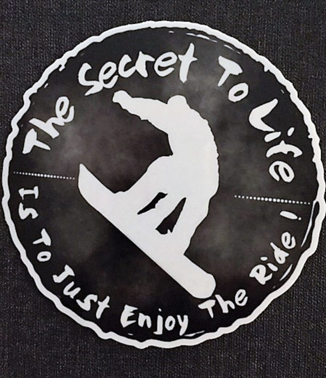 Snowboard Bumper Sticker, Snowboarder Sticker, Snowboarder Art, Enjoy ...