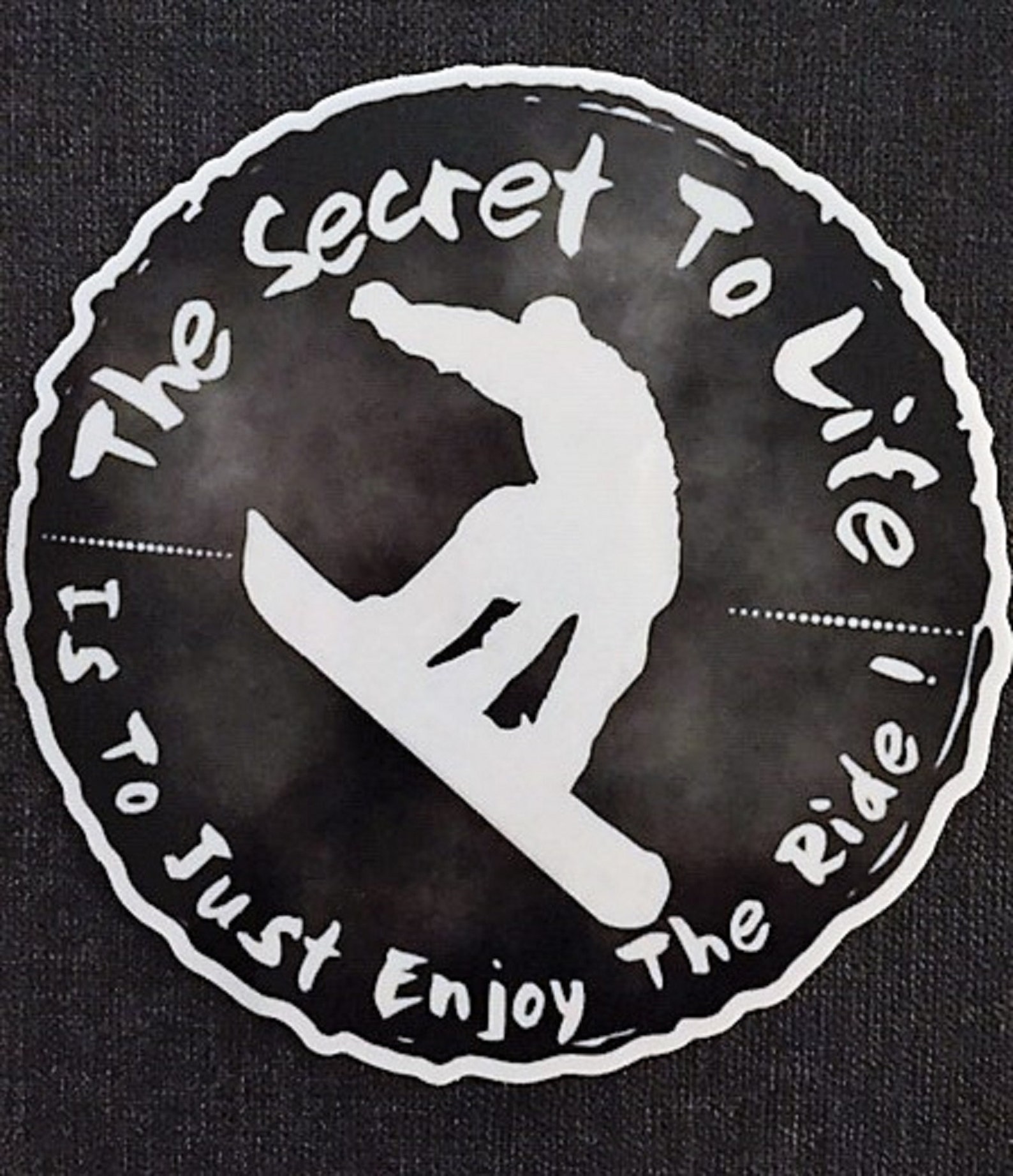 Snowboard Bumper Sticker, Snowboarder Sticker, Snowboarder Art, Enjoy ...