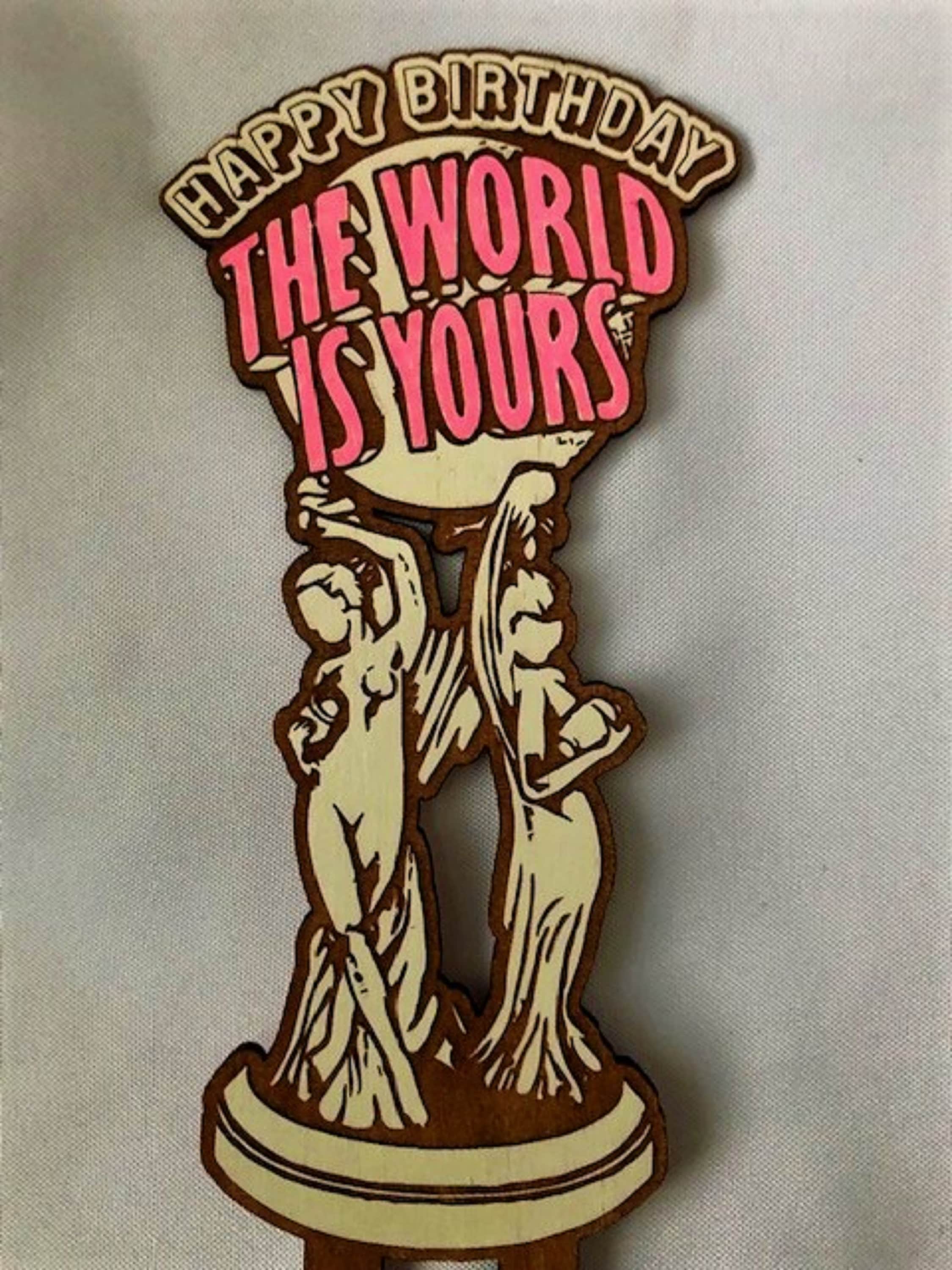 Scarface The World Is Yours Statue Tattoo