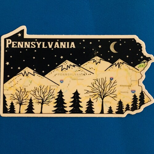 Pennsylvania Bumper Sticker State of Pennsylvania - Etsy
