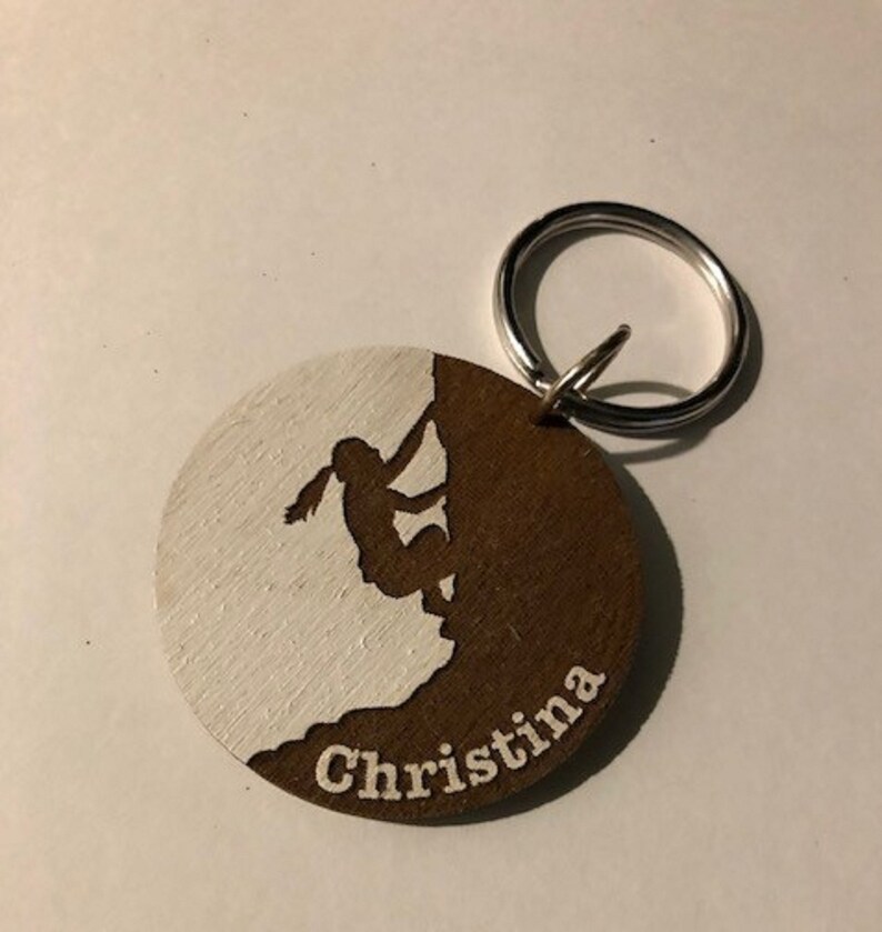 Male and Female Rock Climbing Male Rock Climber Key Chain | Etsy