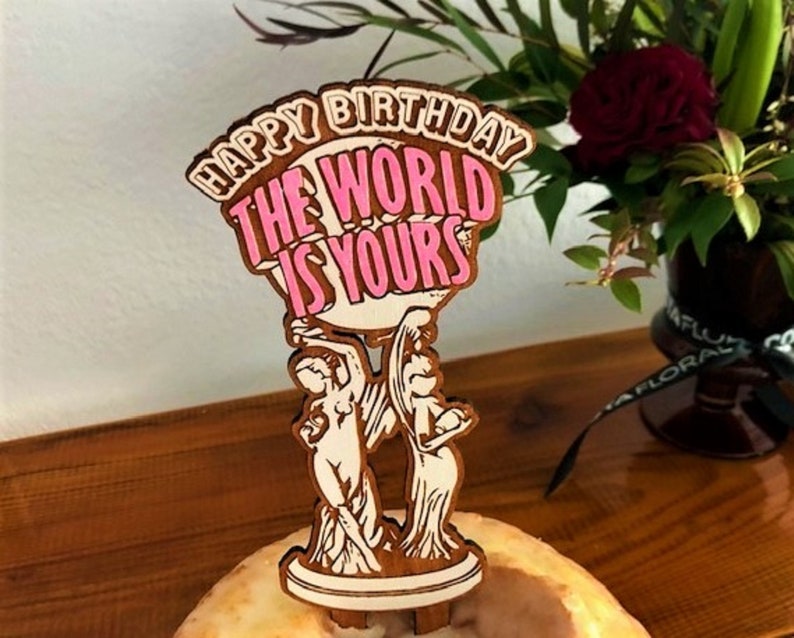 The World is Yours Cake Topper, Scarface Cake Topper, Scarface ...