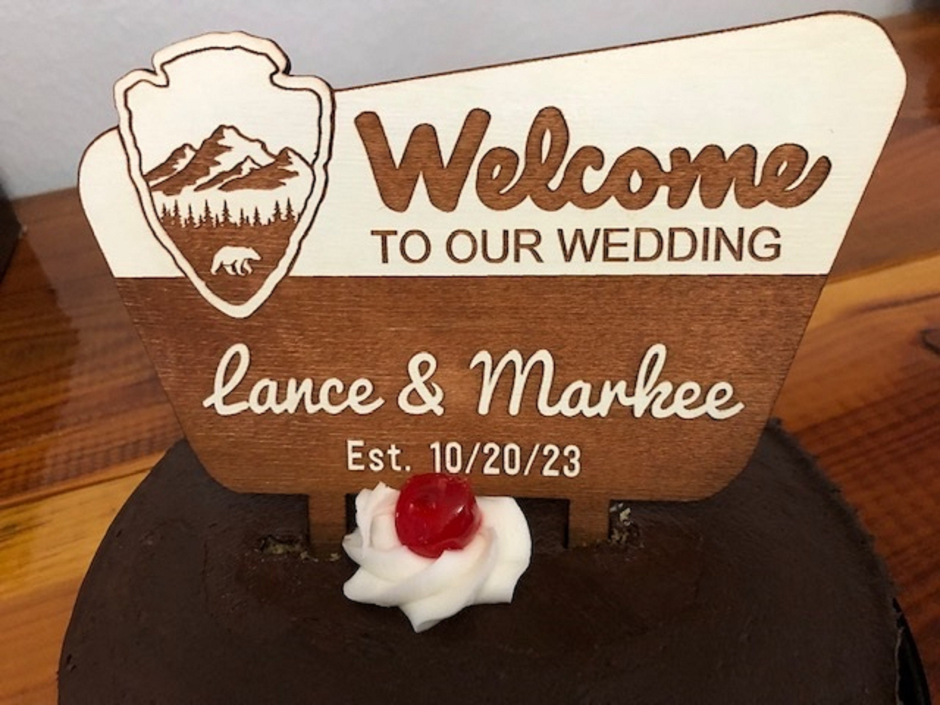 National Park Cake Topper, Camping Cake Topper, National Park Sign Cake ...