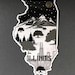 Illinois Bumper Sticker, Illinois Sticker, Illinois, State of Illinois ...
