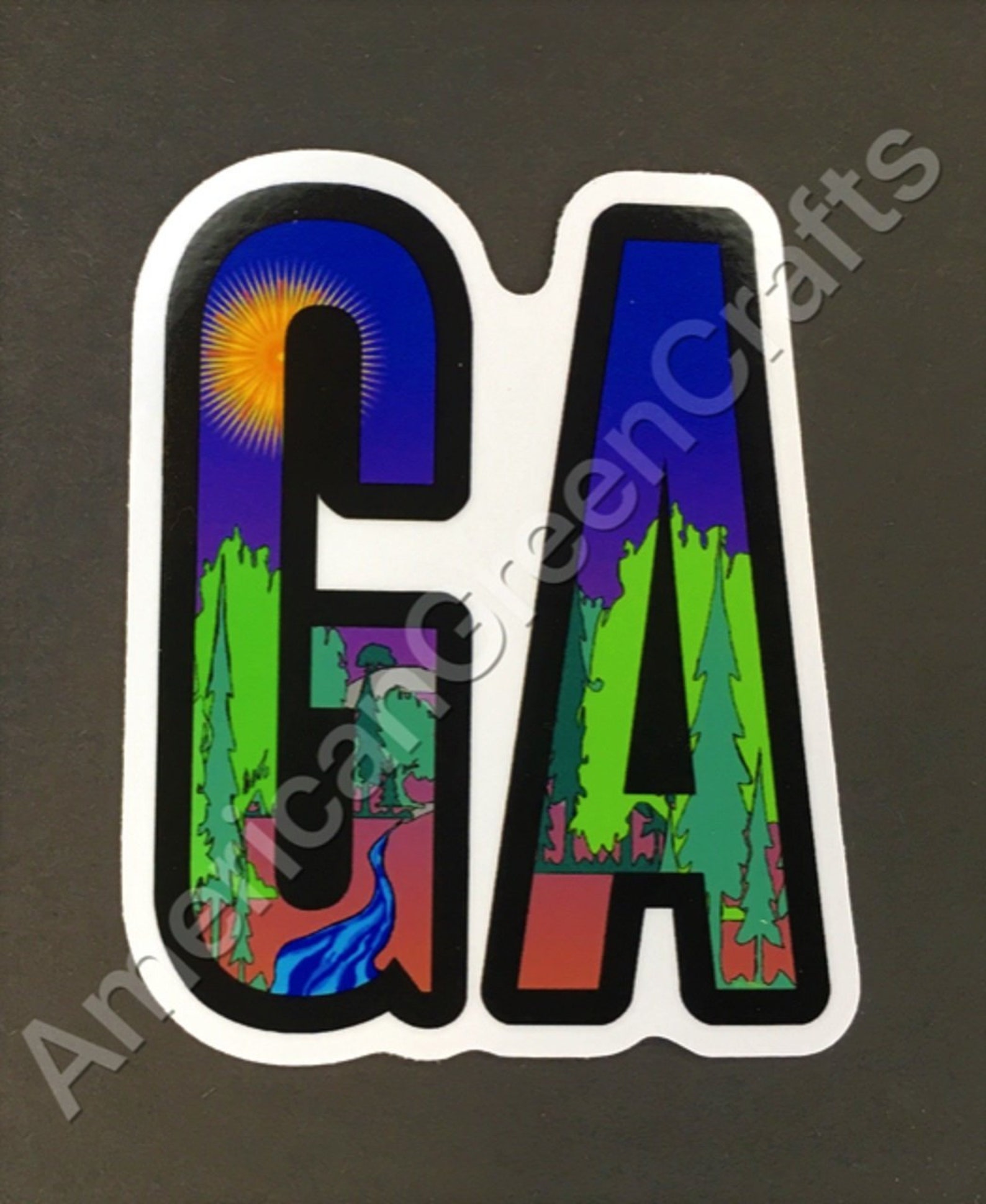 Georgia Sticker Georgia State of Georgia Georgia Bumper - Etsy