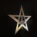 Star Peace Sign Christmas Tree Topper, Peace Sign Tree Topper, Star ...