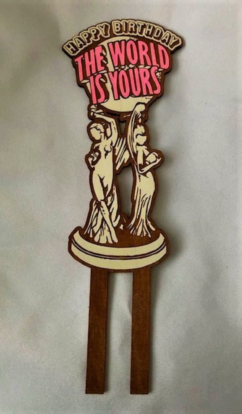 The World is Yours Cake Topper, Scarface Cake Topper, Scarface ...