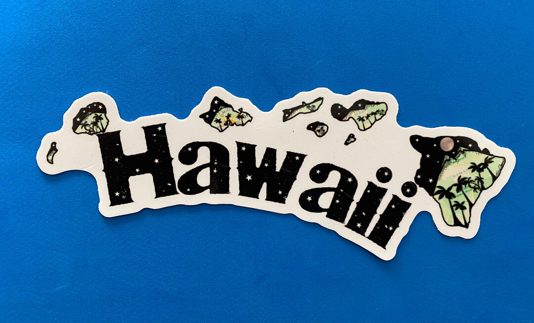 Hawaii Sticker, Hawaii, State of Hawaii, State of Hawaii Sticker ...