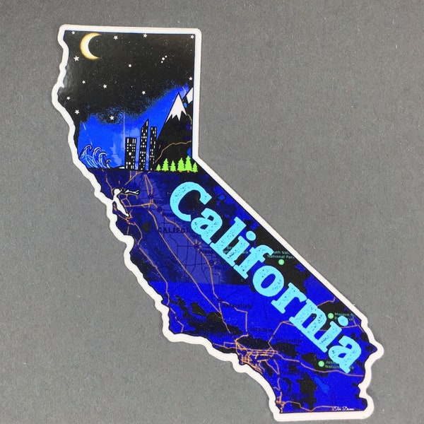 California Sticker - Etsy