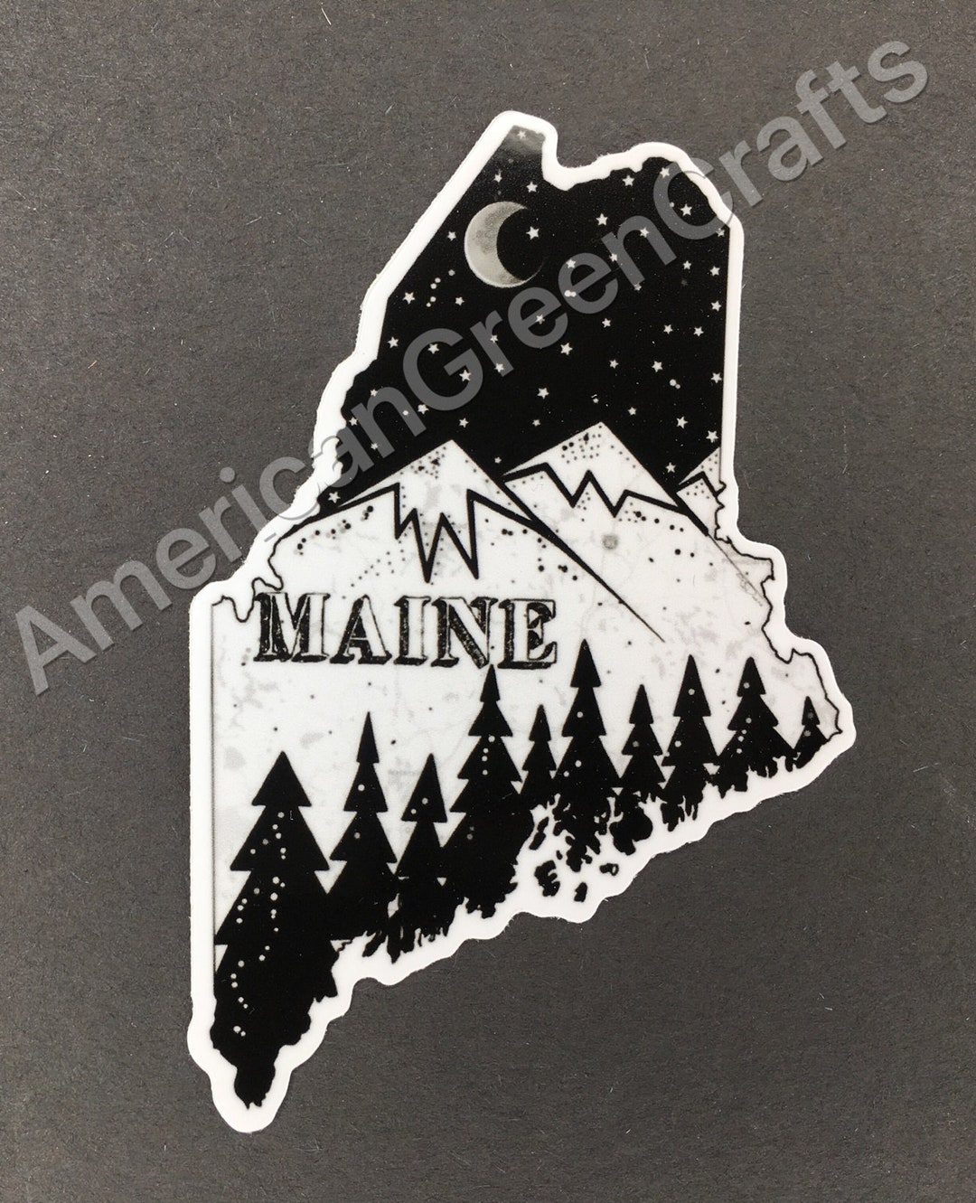 Maine Sticker, Maine, State of Maine, Maine Gifts, Maine Bumper Sticker ...