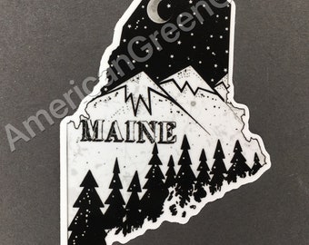 Maine Bumper Sticker - Etsy