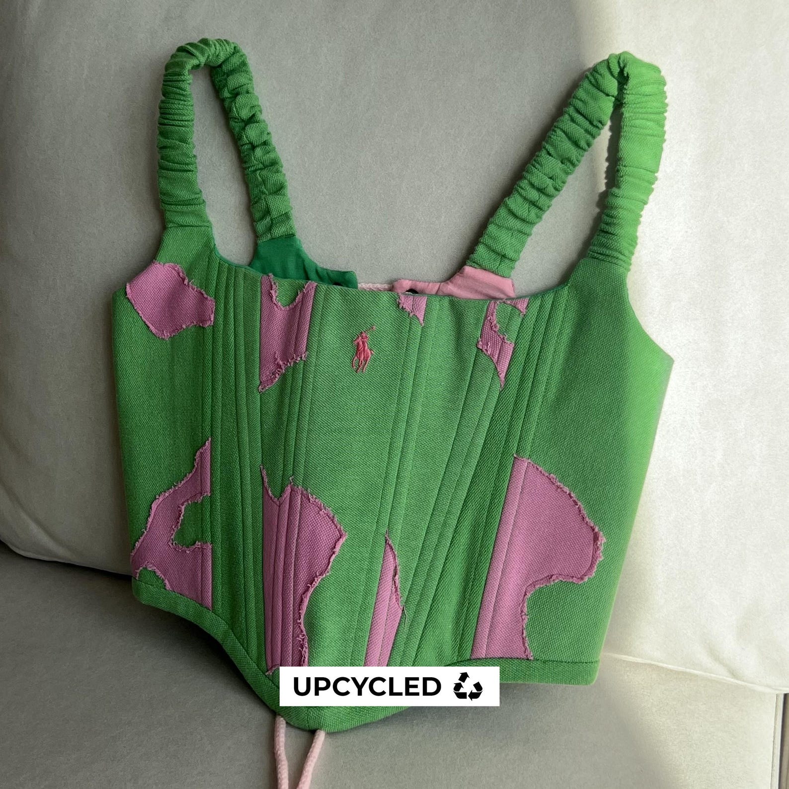 Reworked Ralpf Lauren Corset, Upcycled Corset, Upcycling Corset From ...