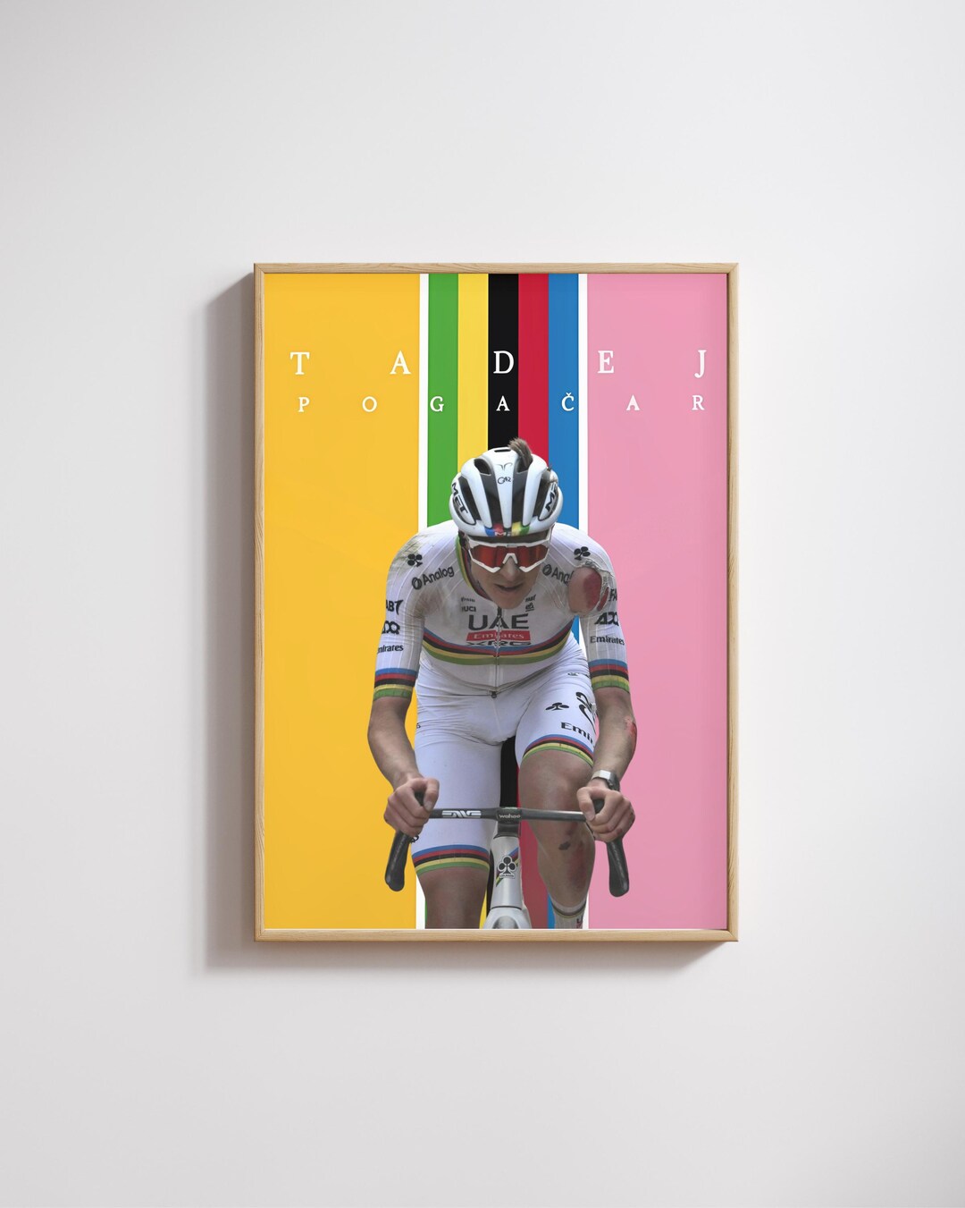 Tadej Pogacar Poster - World Champion Tour De France & Giro D'italia ...