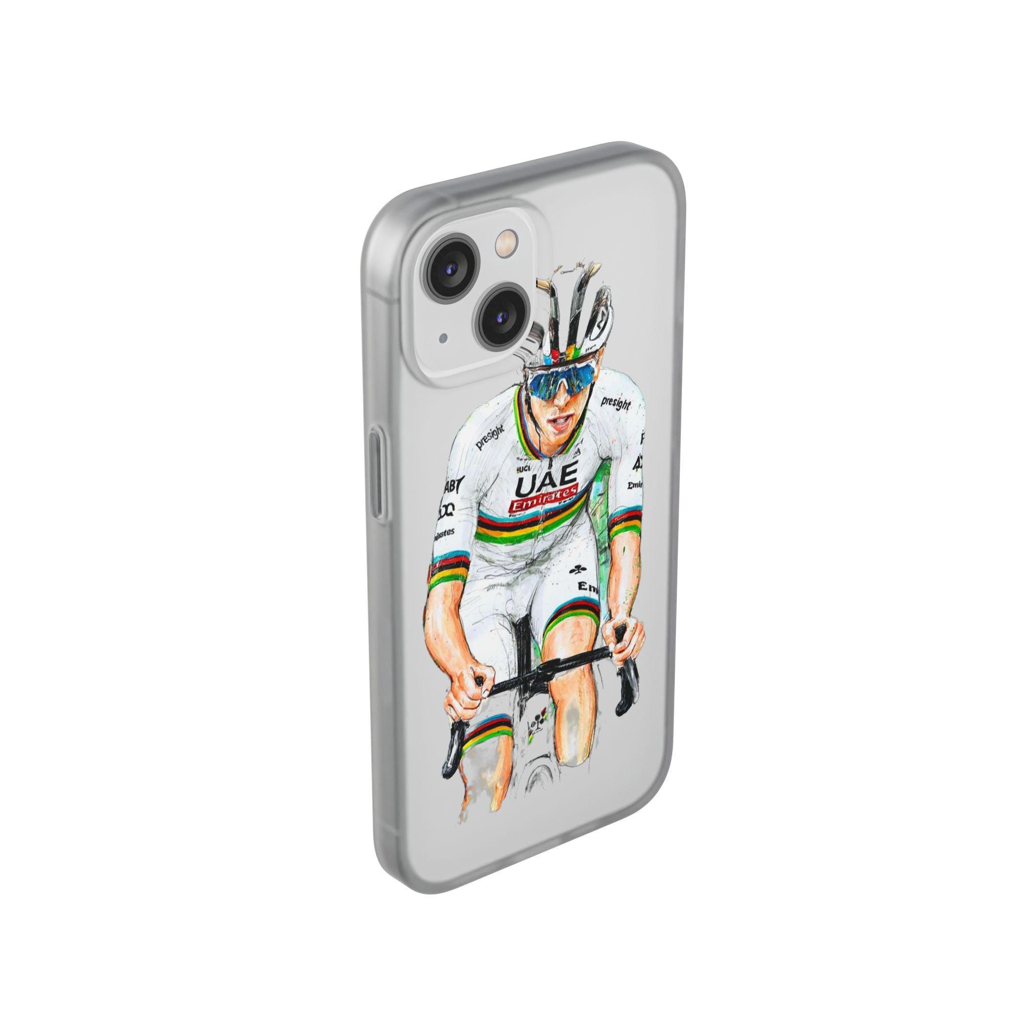 Cycling Flexi Cases, Tadej Pogacar Tour De France Winner, Phone Cover ...