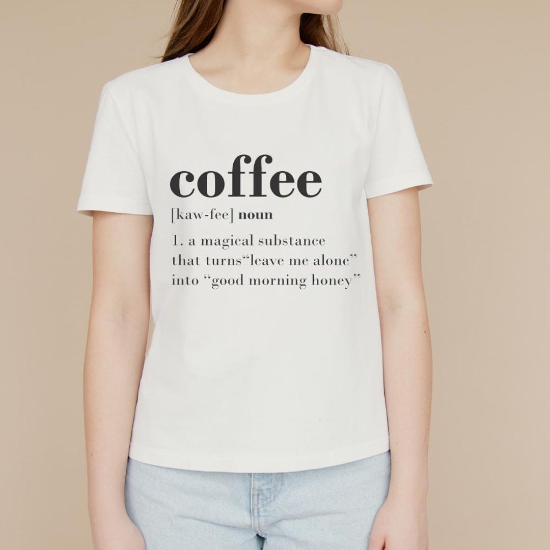 Coffee Definition Clipart, Humorous Coffee Quotes SVG, Adult Humor ...