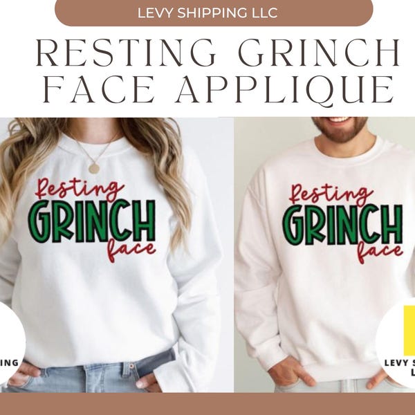 Grinch Applique - Etsy