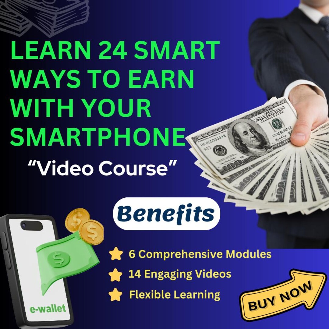 Learn 24 Different Ways to Make Money With Smartphone, Online Income ...