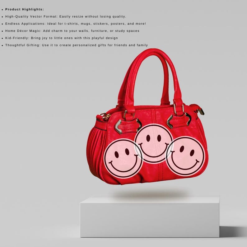 Smiley Face Digital Clipart: Instant Download in SVG, PNG, JPG, Dxf, Ai ...