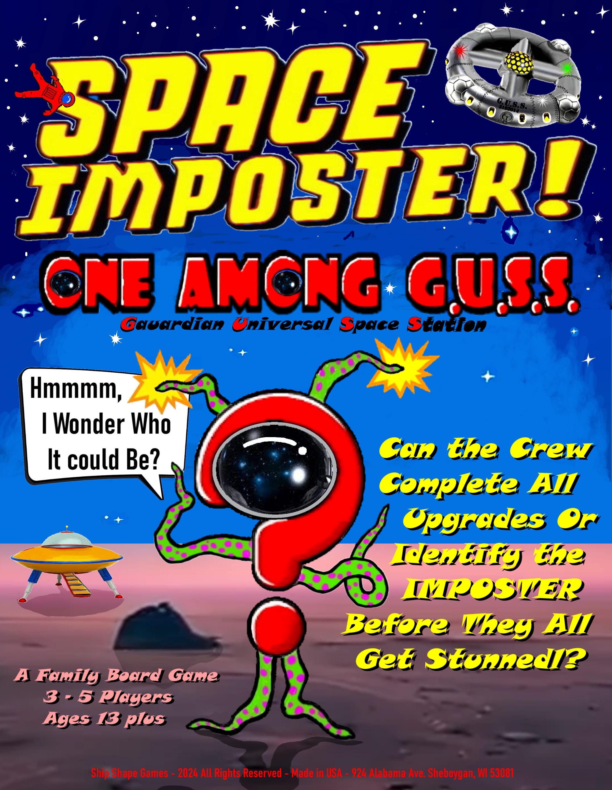 Among Us Style Board Game, "space Imposter - One Among G.u.s.s" - Etsy