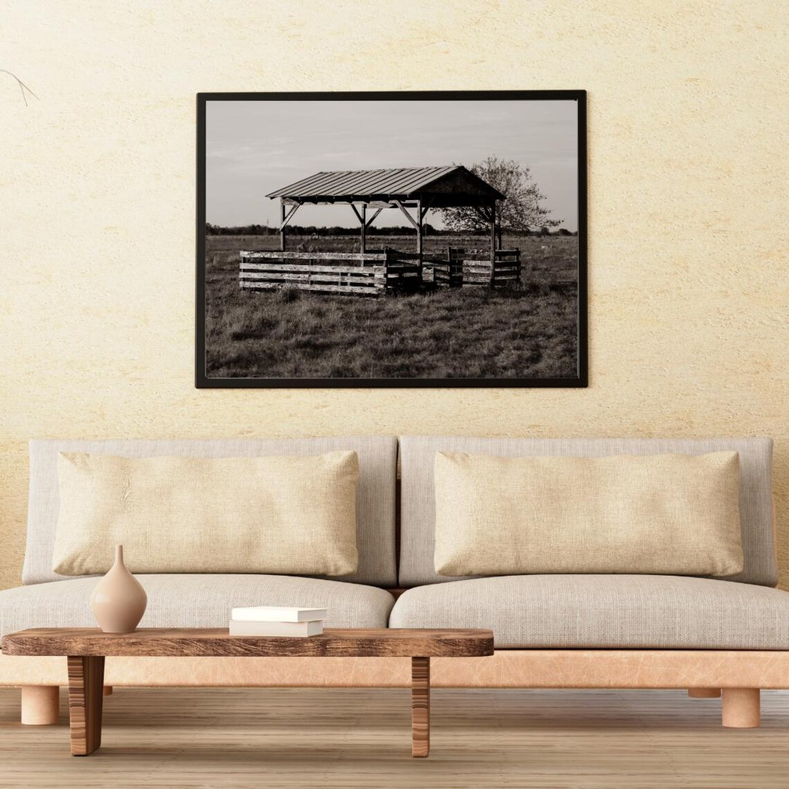 Black and White Rustic Landscape Art – Digital Photography - Etsy