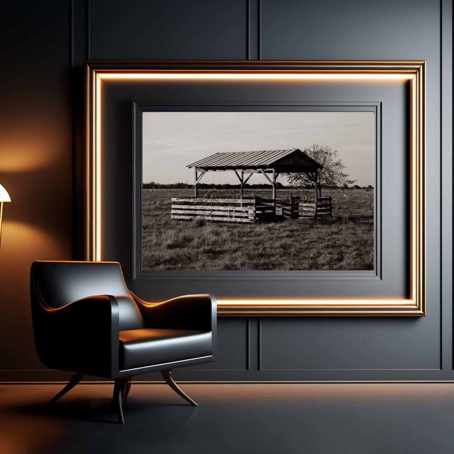 Black and White Rustic Landscape Art – Digital Photography - Etsy