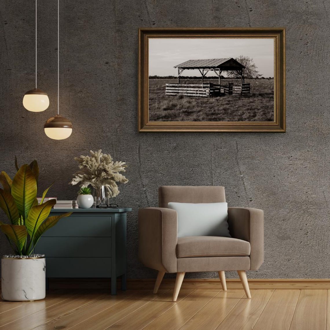 Black and White Rustic Landscape Art – Digital Photography - Etsy