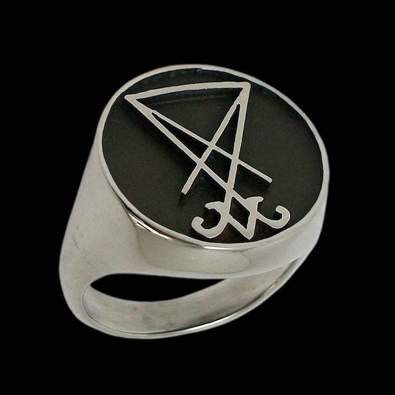 Satanic Rings for Men - Etsy