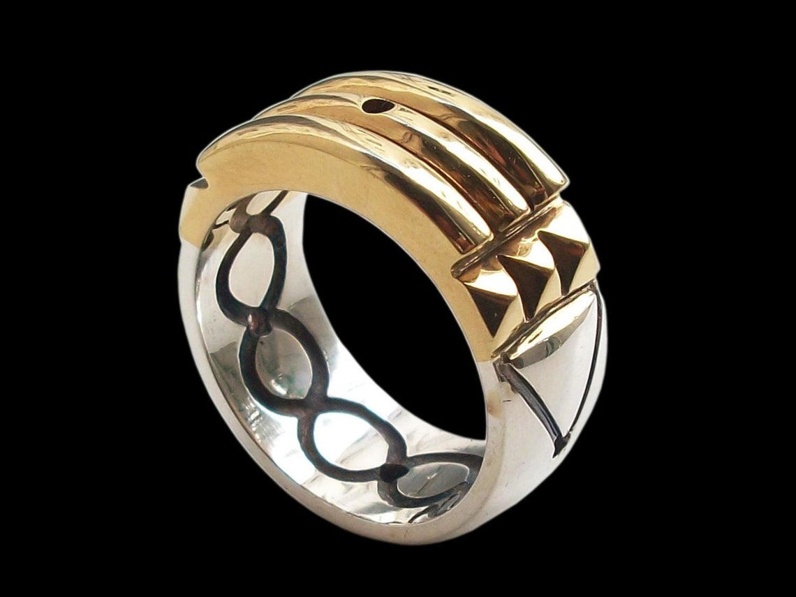 Atlantis Ring Sterling Silver Atlantis Ring 24k Gold Plated - Etsy