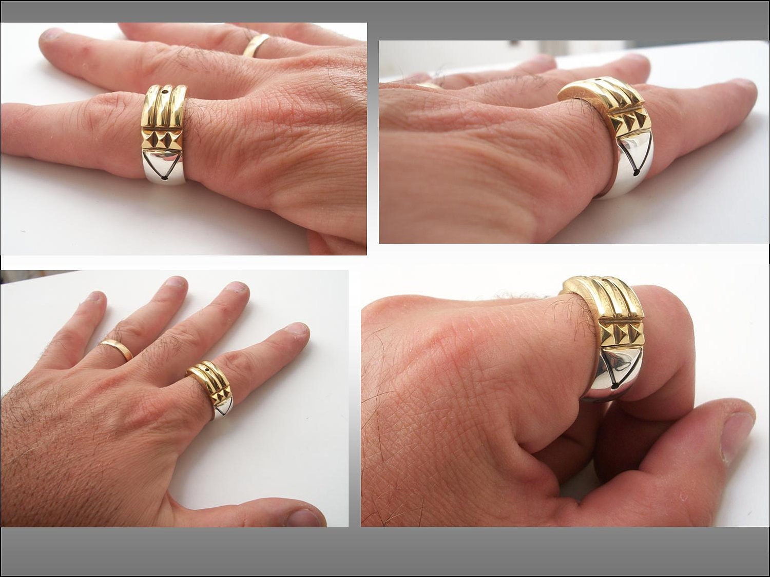 Atlantis Ring Sterling Silver Atlantis Ring 24k Gold Plated - Etsy