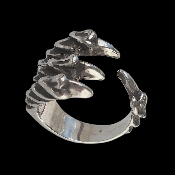 Raven Claw Ring - Etsy