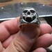 Half Skull Ring, Sterling Silver Skull Ring, Flourishes Ring, Carved ...