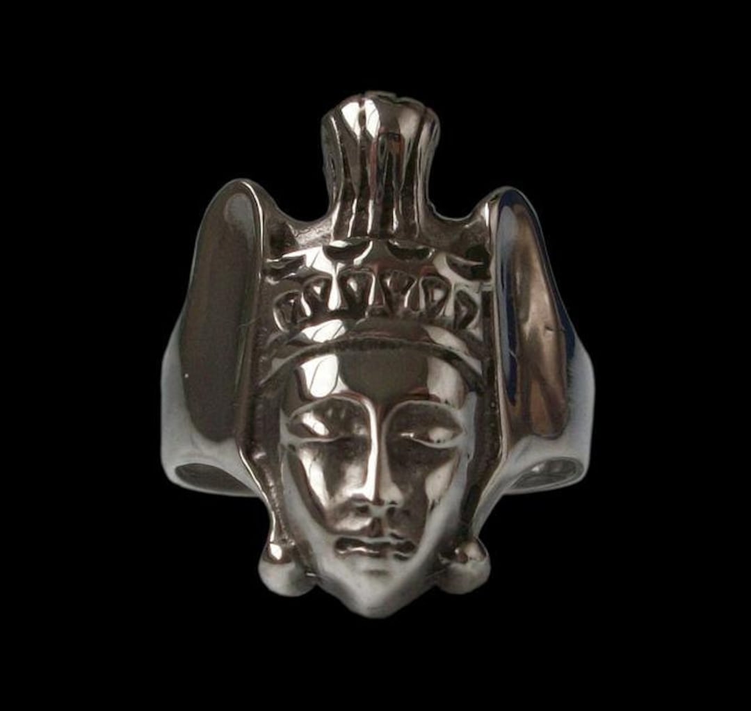 Goddess Ring Sterling Silver Vishnu Ring Hinduism God of - Etsy