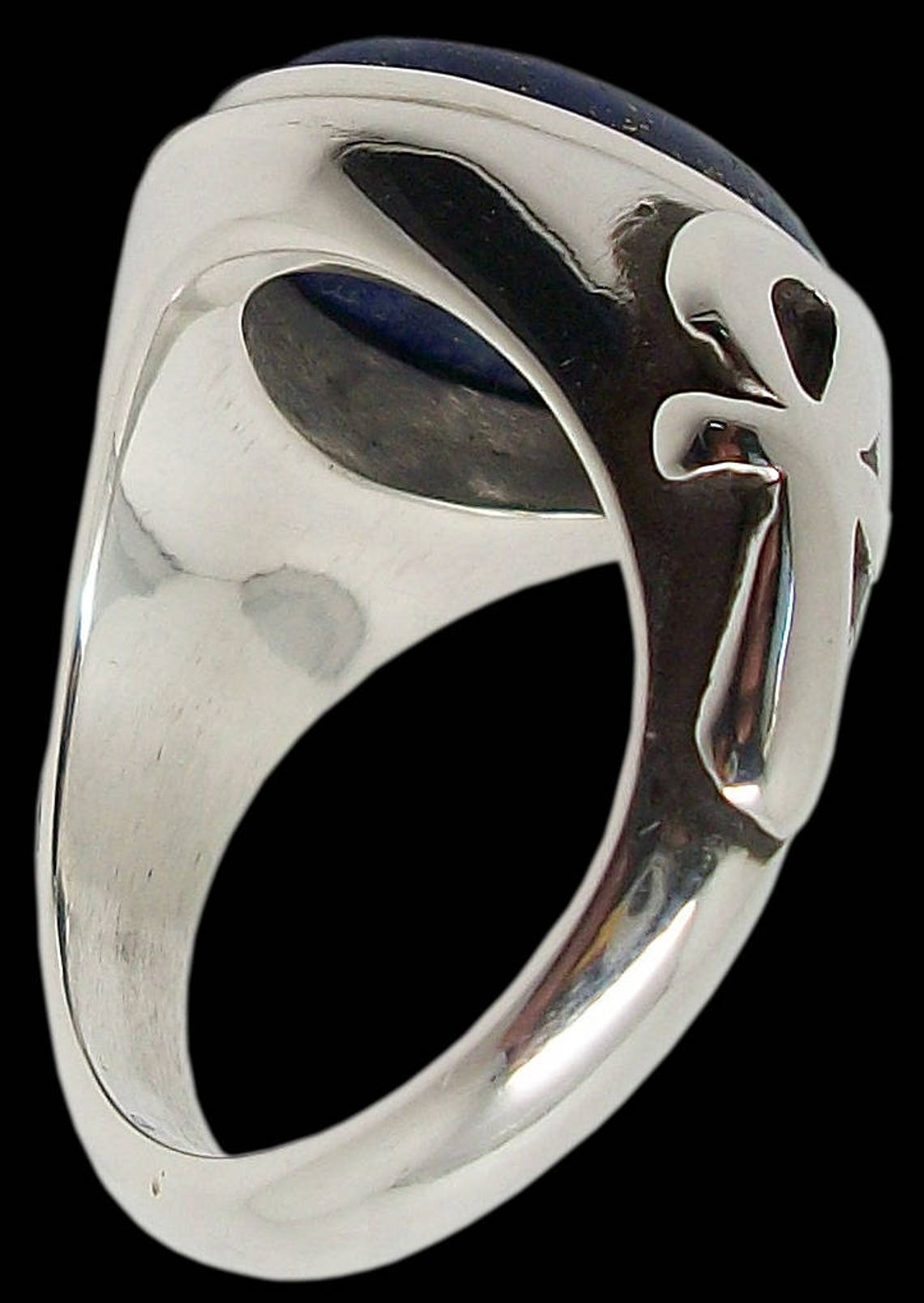 Ankh ring Sterling Silver Egyptian Ankh Cross Ring with | Etsy