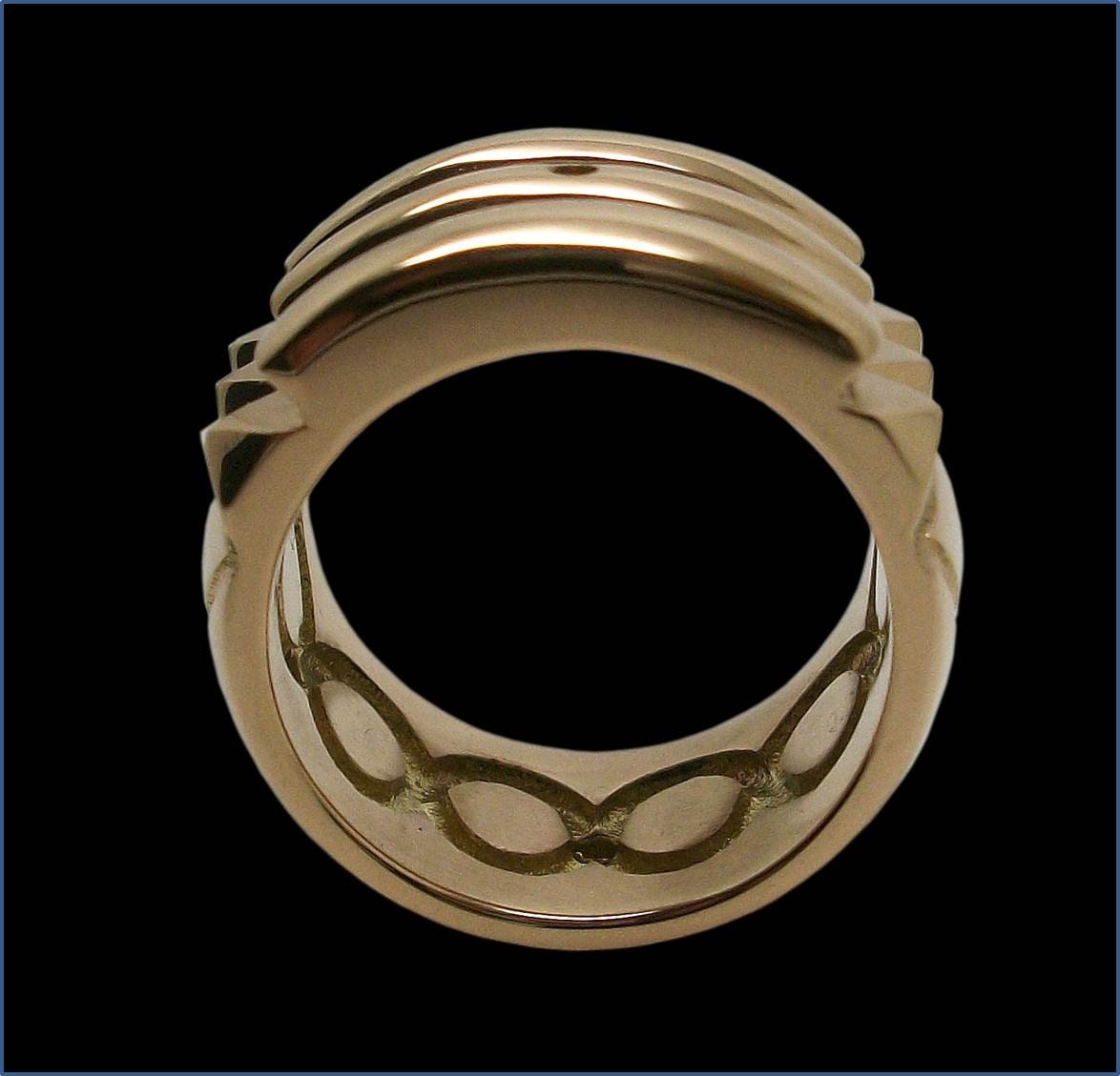 Anillo Atlantis Anillo Atlantis de Oro Sólido de 18K TODOS | Etsy