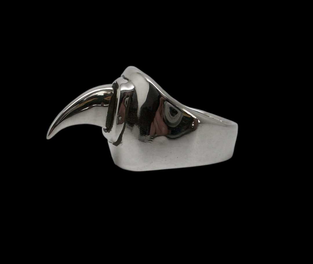 Claw Ring Sterling Silver Cat Claw Ring Fetish Bizarre - Etsy