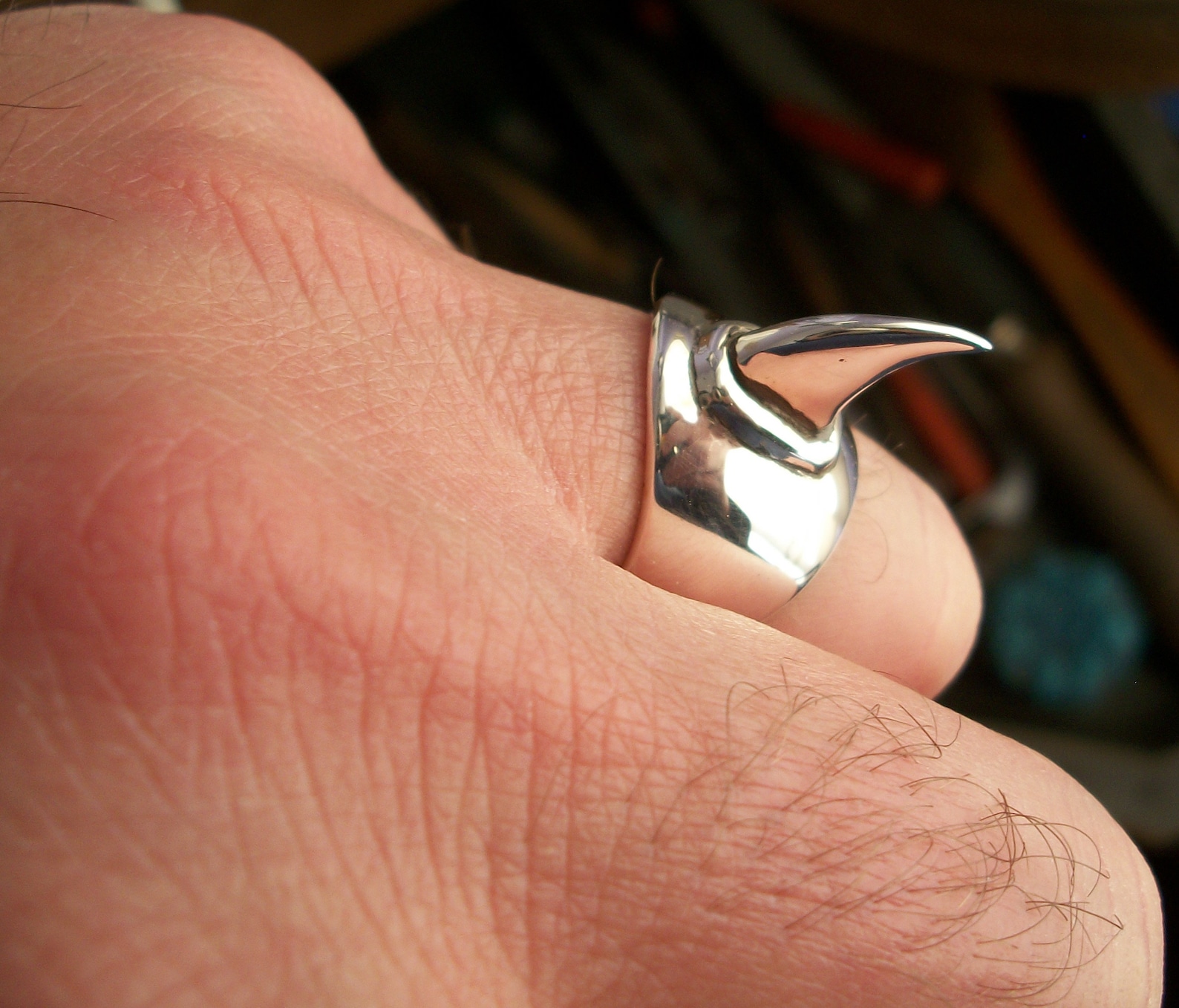 Claw Ring Sterling Silver Cat Claw Ring Fetish Bizarre - Etsy